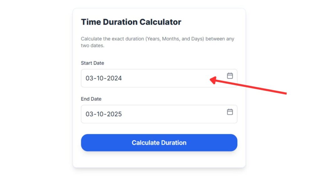 Years Between Two Dates (Duration) Calculator - govtjobslatest.in